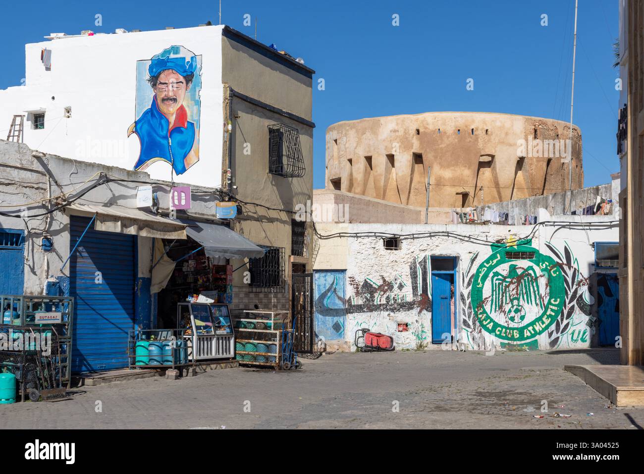 The Moroccan city of Azemmour is located on the Atlantic coast, 75 km ...