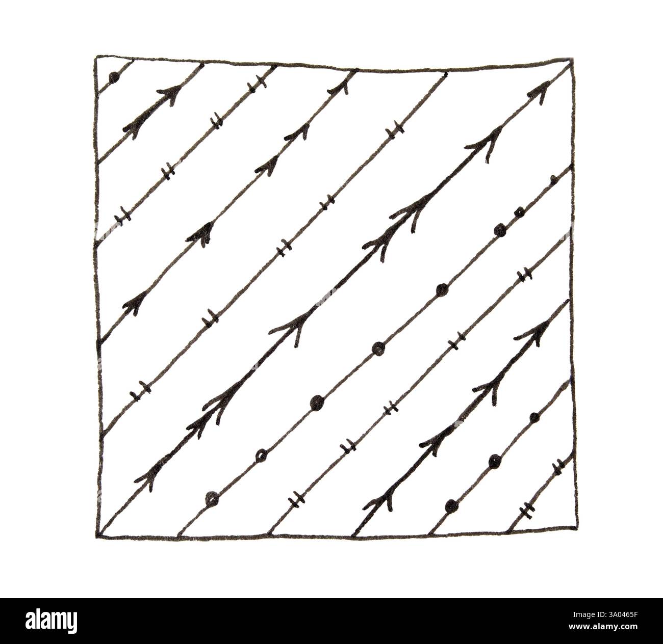 Abstract diagonal pattern with arrow shapes on transparent background ...