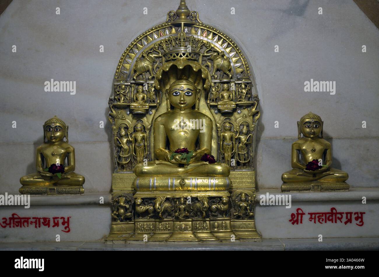 Indian Jain God of metals Sirohi temple Rajasthan India Asia Stock ...