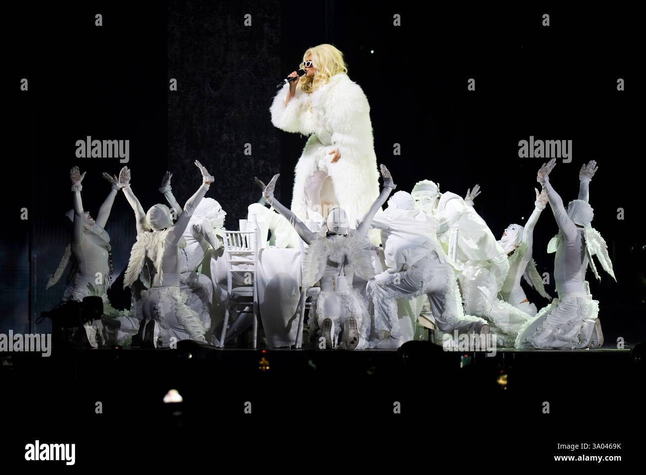 Jade performs during the Brit Awards 2025 in London, Saturday, March.1 ...