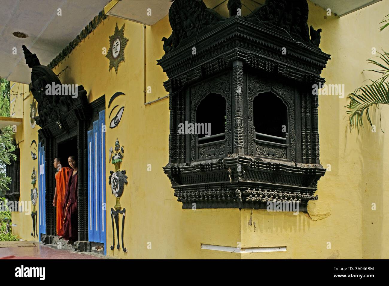 Monks, Lumbini Dharmodaya committees Buddha Vihar, UNESCO World ...