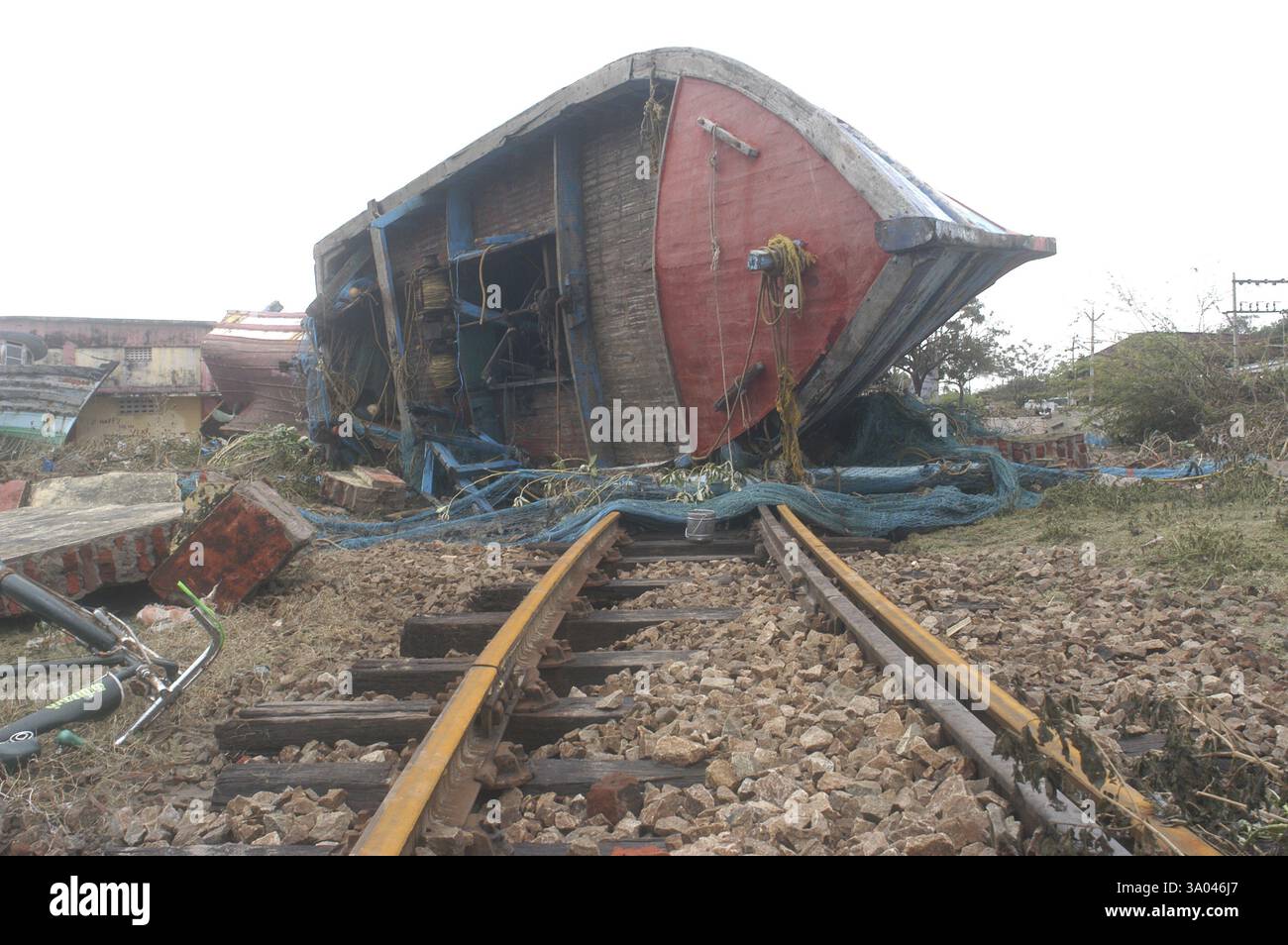 Damage, Natural Disaster Tsunami Earthquake on Sea Floor, Nagapattinum ...