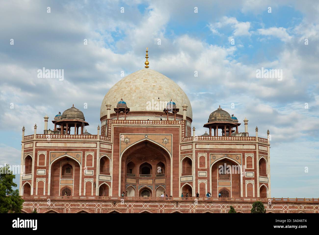 Delhi, India - 8-12-2022: Humayun's Tomb with tourists. Mughal ...