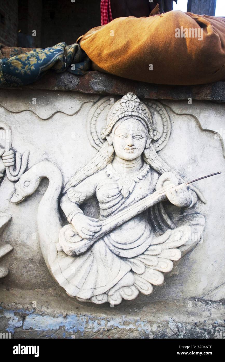 Goddess saraswati sharda, India, Asia Stock Photo - Alamy
