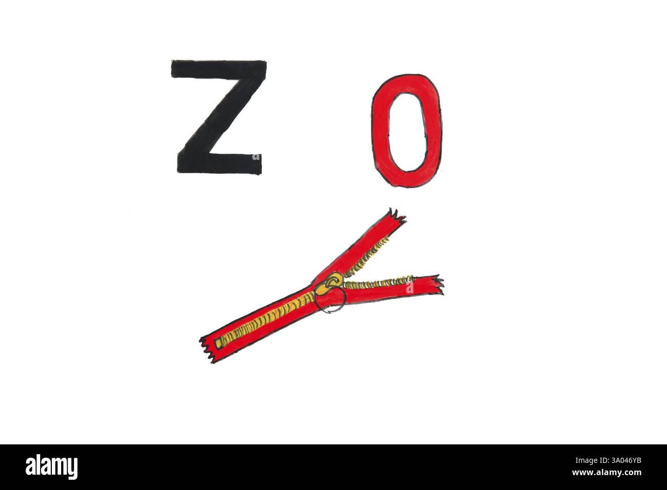 Zip alphabet Cut Out Stock Images & Pictures - Alamy