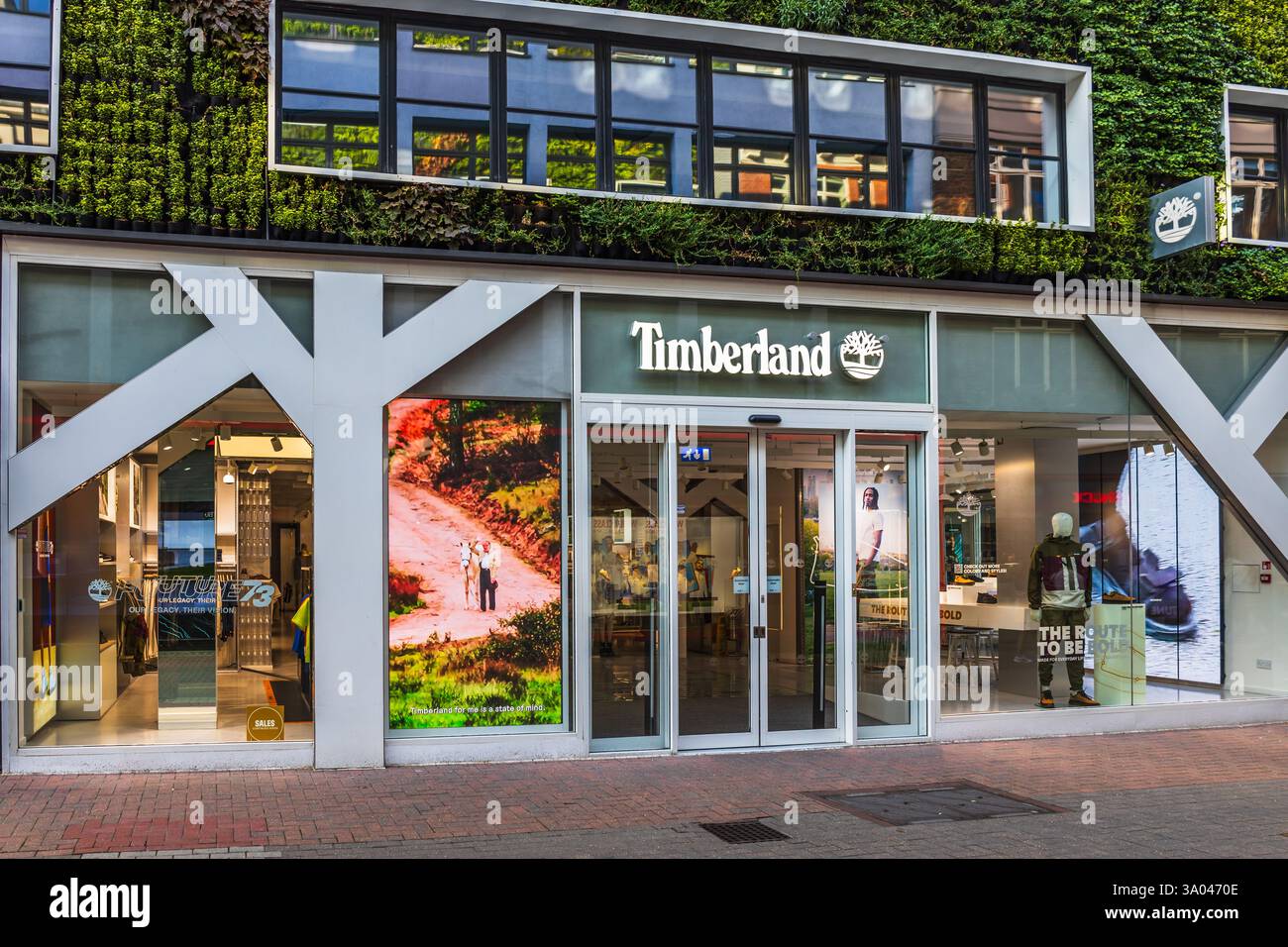 Stylish Timberland Storefront Featuring Iconic. London, UK, 23 July ...
