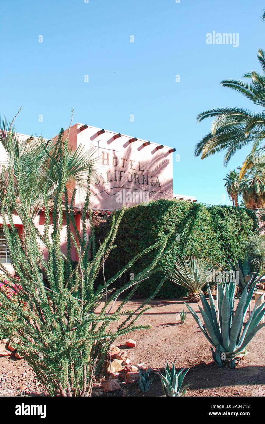 Hotel california on palm hi-res stock photography and images - Alamy