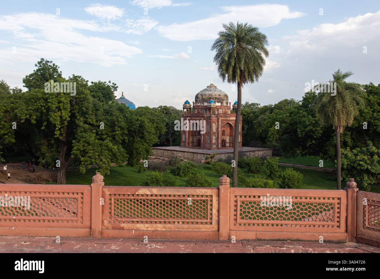 Delhi, India - 8-12-2022: Humayun's Tomb with tourists. Mughal ...