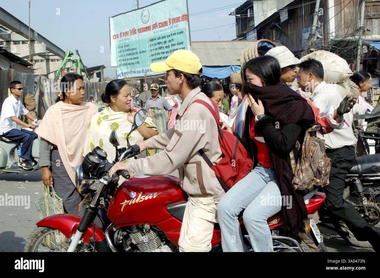 Street scene, Imphal, Manipur, India, Asia Stock Photo - Alamy