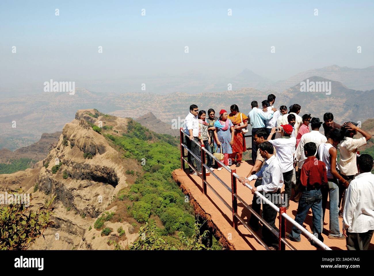 Tourist at arthur seat point, Mahabaleshwar, Maharashtra, India, Asia ...