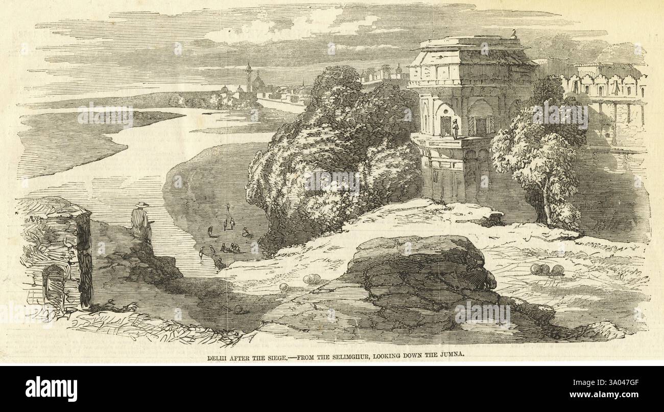 Military and munity mutiny Views Delhi after the Siege from the ...