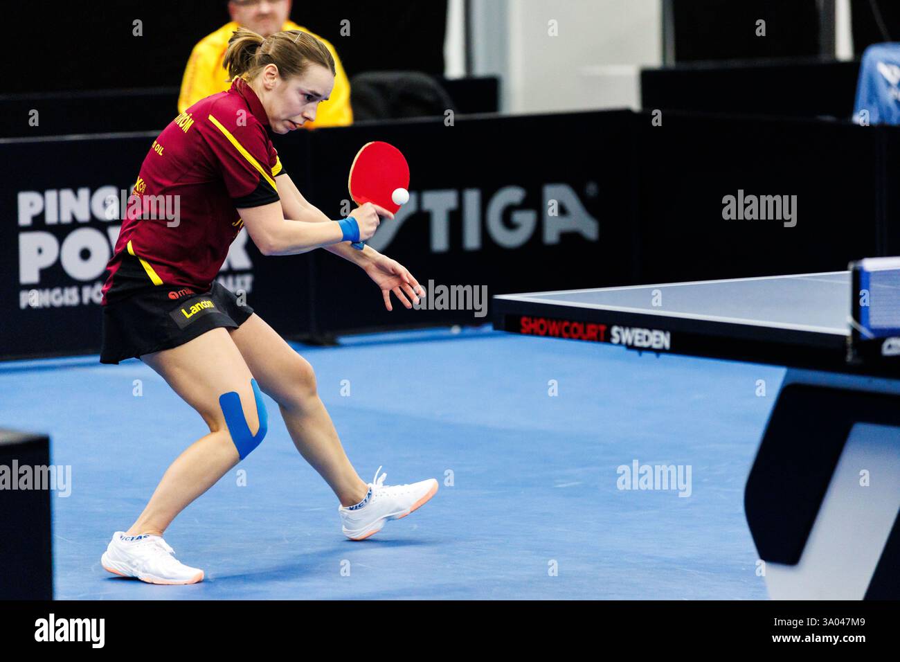 Uppsala, Sverige. 02nd Mar, 2025. 250302 Linda Bergström, Ängby SK i singelfinalen under SM i ...