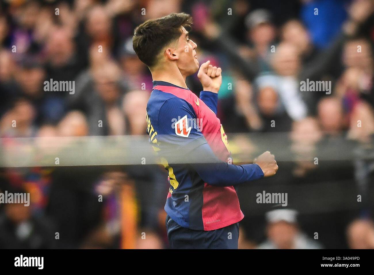 Gerard MARTIN of Barcelona celebrates his goal during the Spanish ...
