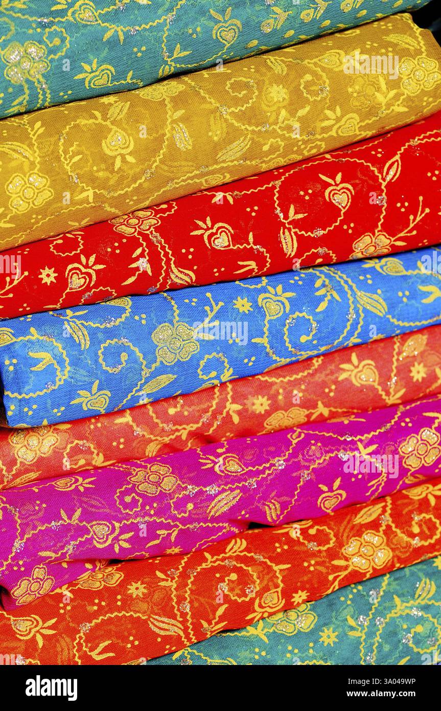 Rajasthani bandhej textiles, Rajasthan, India, Asia Stock Photo - Alamy