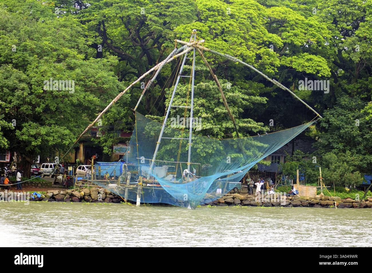 Chinese fishing net, Ernakulum, Kerala, India, Asia Stock Photo - Alamy