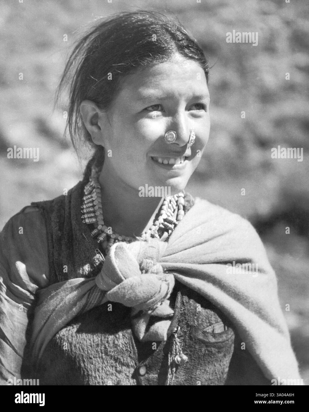 Portrait indian lady in Black and White Stock Photos & Images - Alamy