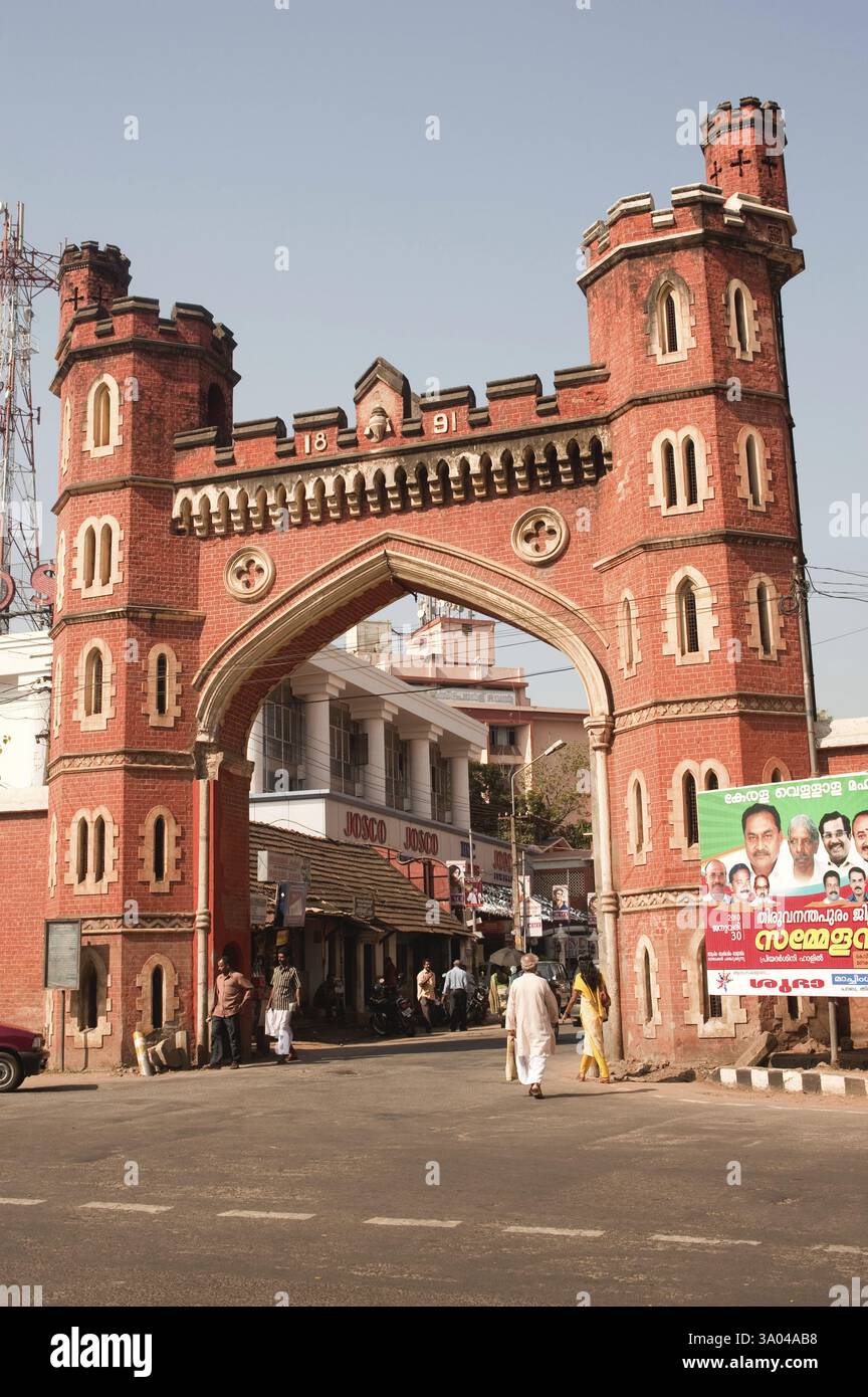 Gate of fort, Trivandrum Thiruvananthapuram, Kerala, India, Asia Stock ...