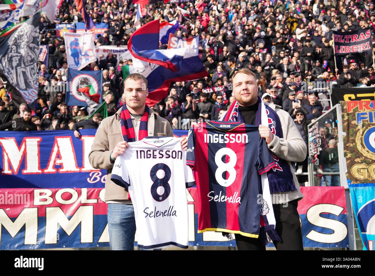 David and Martin Ingesson, the children of Klas Ingesson with Bologna's ...