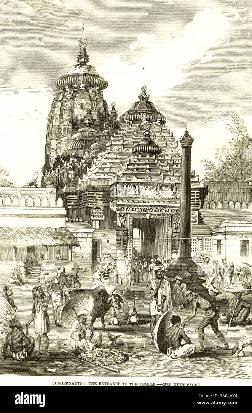 Juggernauth, the entrance to the temple, India, Asia Stock Photo - Alamy