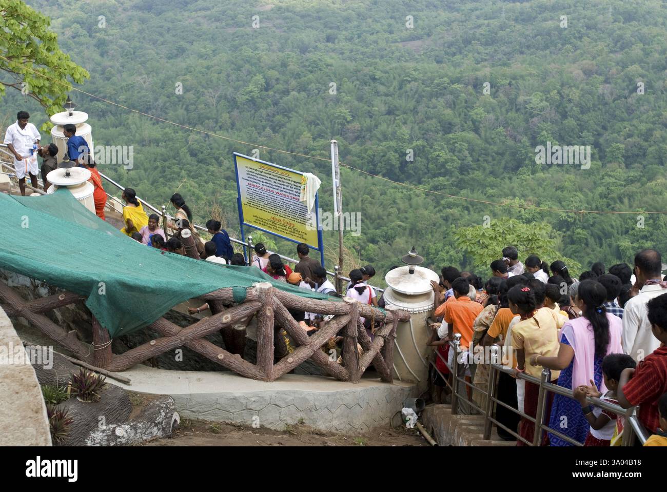 Miraculous water spring at Malayattur hill, Kerala, India, Asia Stock ...