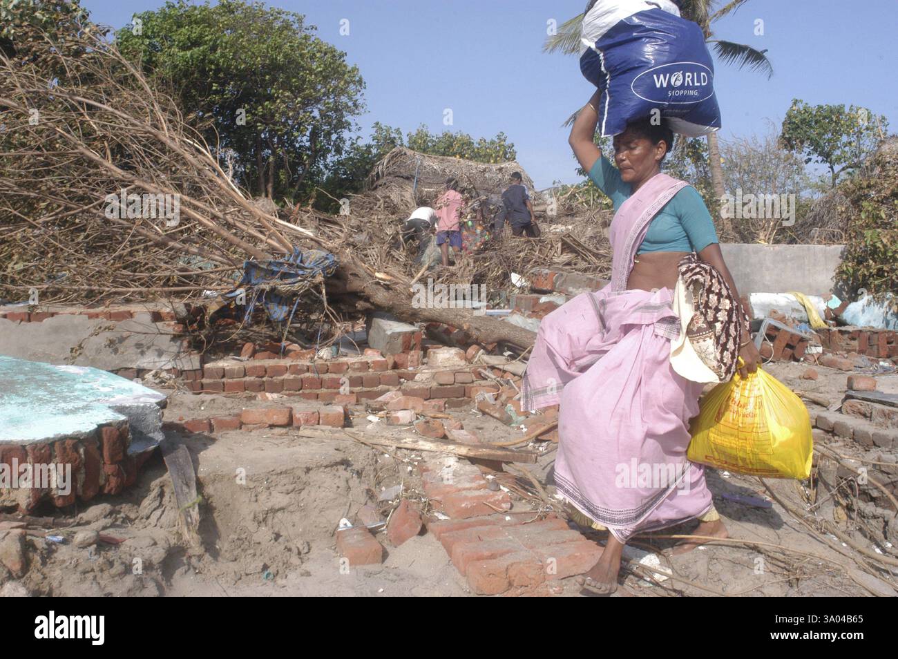 Damage, Natural Disaster Tsunami Earthquake on Sea Floor, Nagapattinum ...