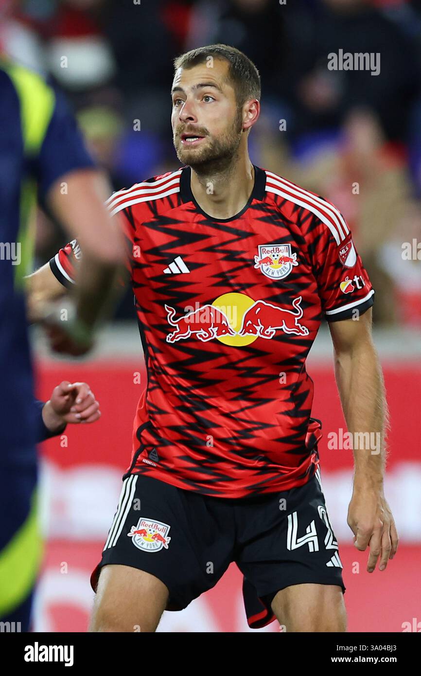 HARRISON, NJ - MARCH 01: Alexander Hack #42 of New York Red Bulls ...