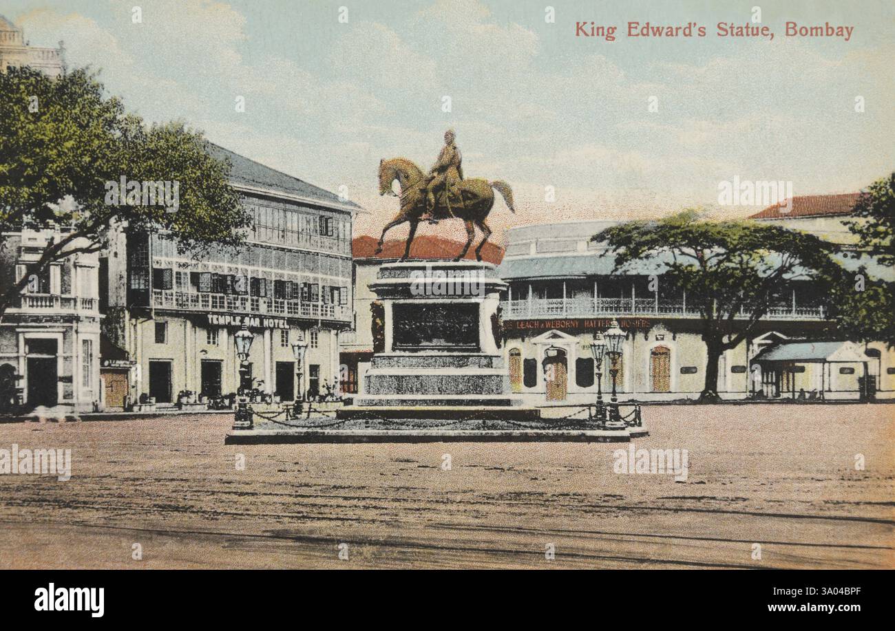 King edwards statue, Old Bombay Mumbai, Maharashtra, India, Asia Stock ...