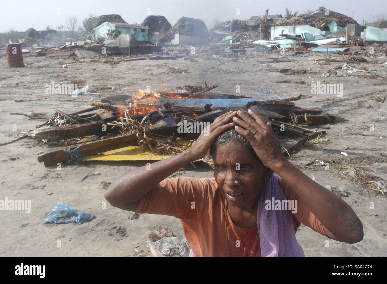 Damage, Natural Disaster Tsunami Earthquake on Sea Floor, Nagapattinum ...