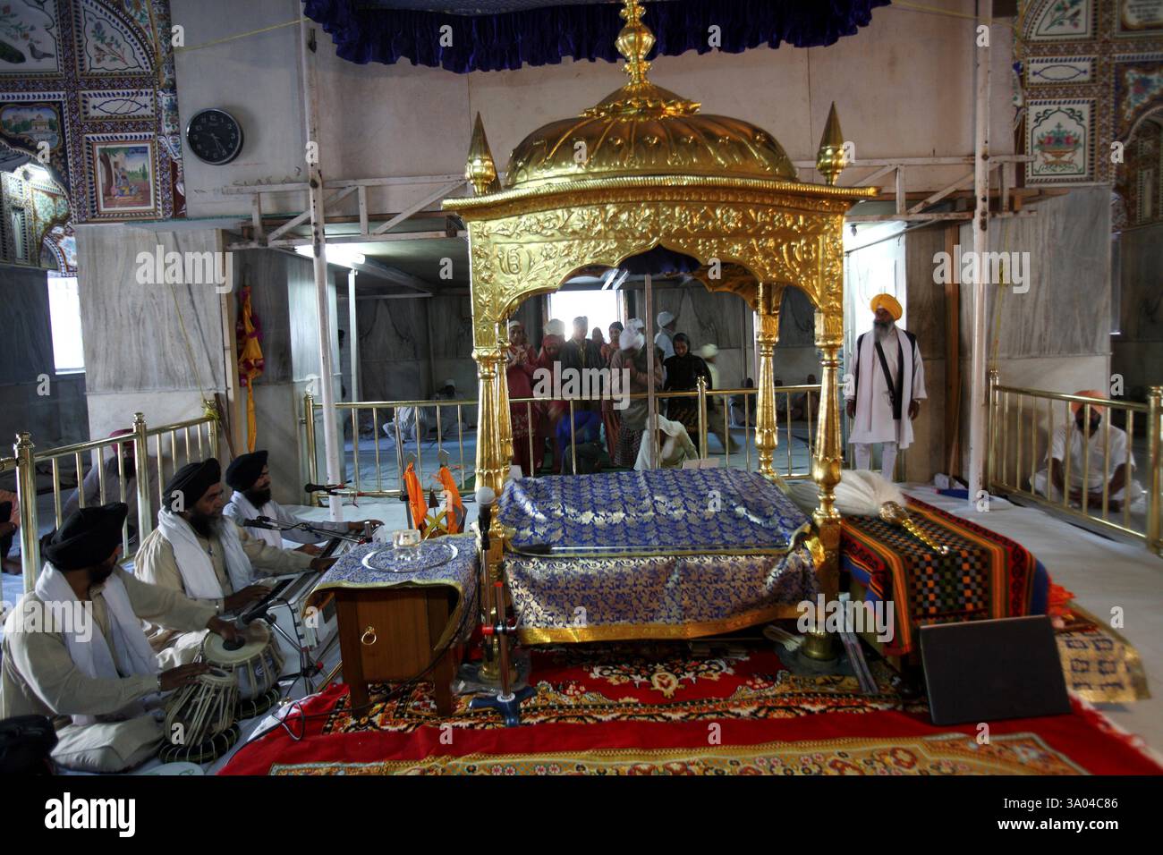 Inside a Gurudwara in Baba Bakala in Punjab, India, Asia Stock Photo ...