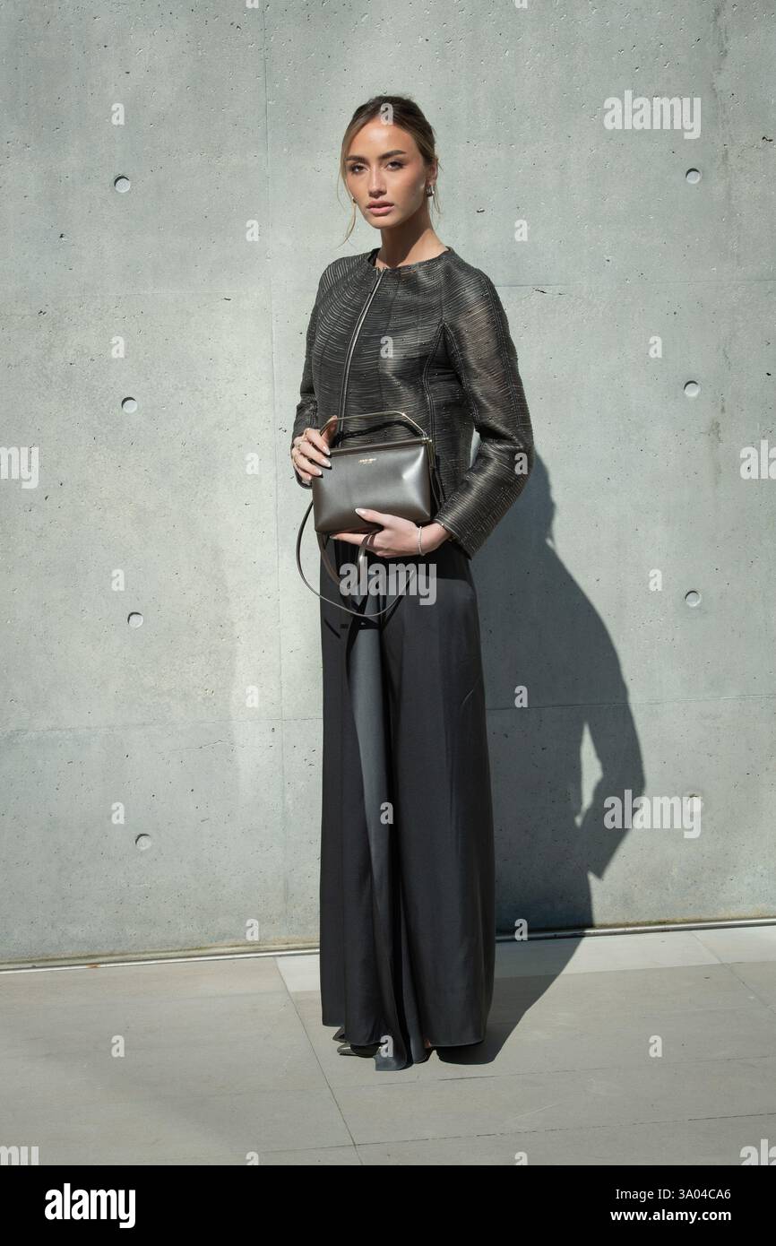 Hannah Harrell Milano Fashion Week - Women F/W 25-26 Giorgio Armani ...