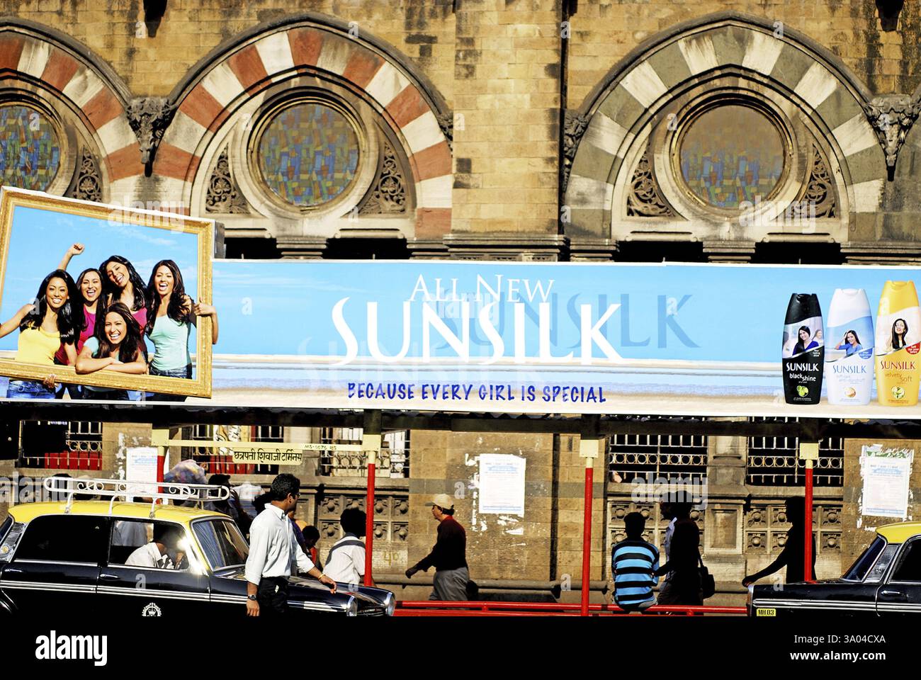 Bus stand near to the Victoria Terminus (VT) named Chhatrapati Shivaji ...