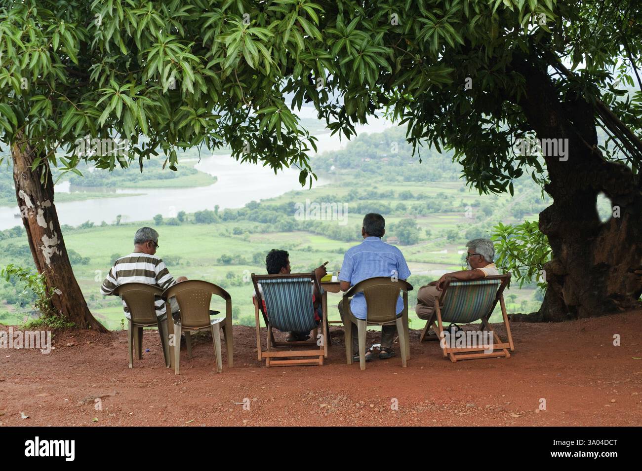 Tourists enjoying view at parshuram ghat, Chiplun, Ratnagiri ...