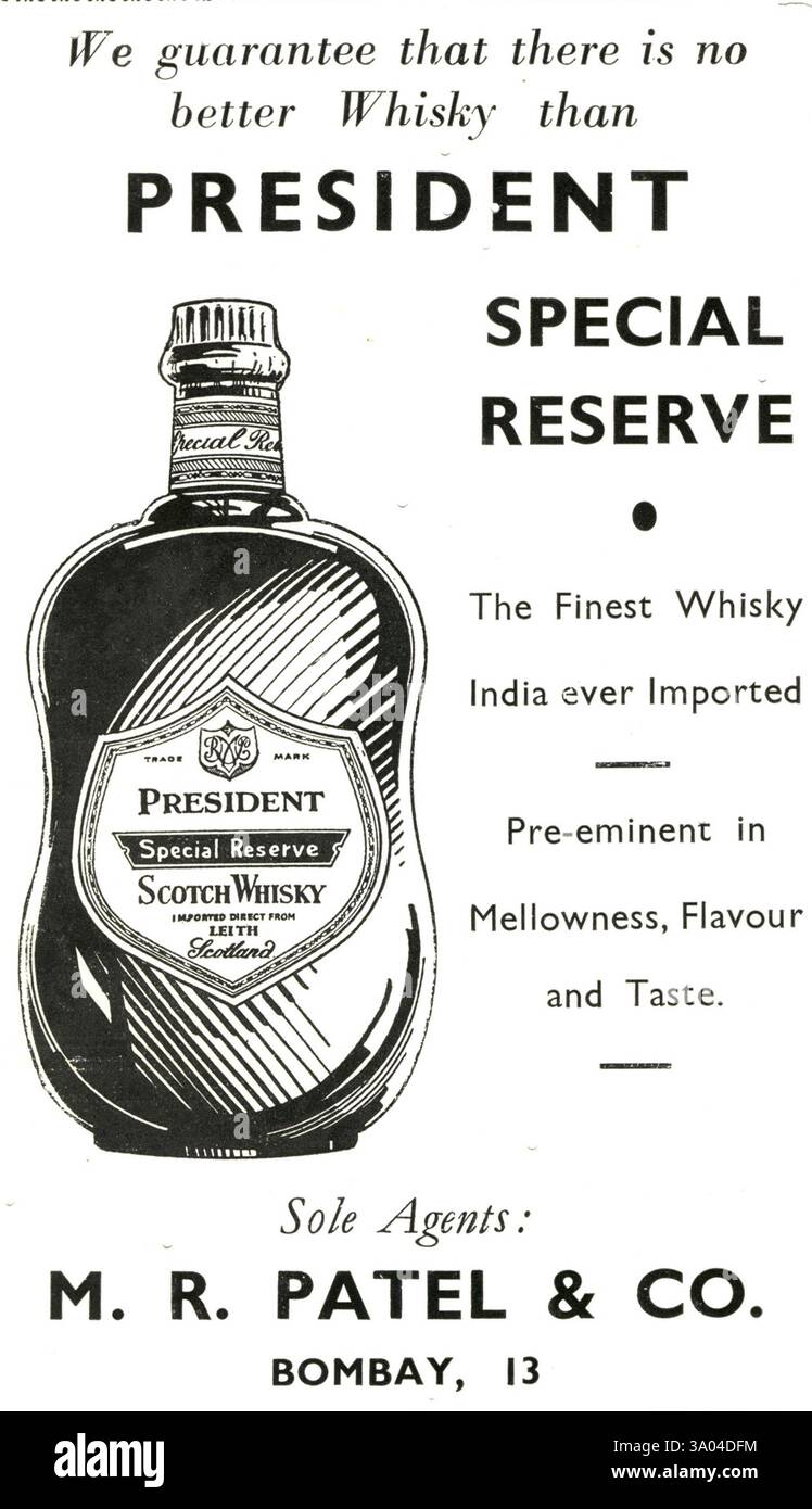 Old Advertisements Patel & Co Stock Photo - Alamy