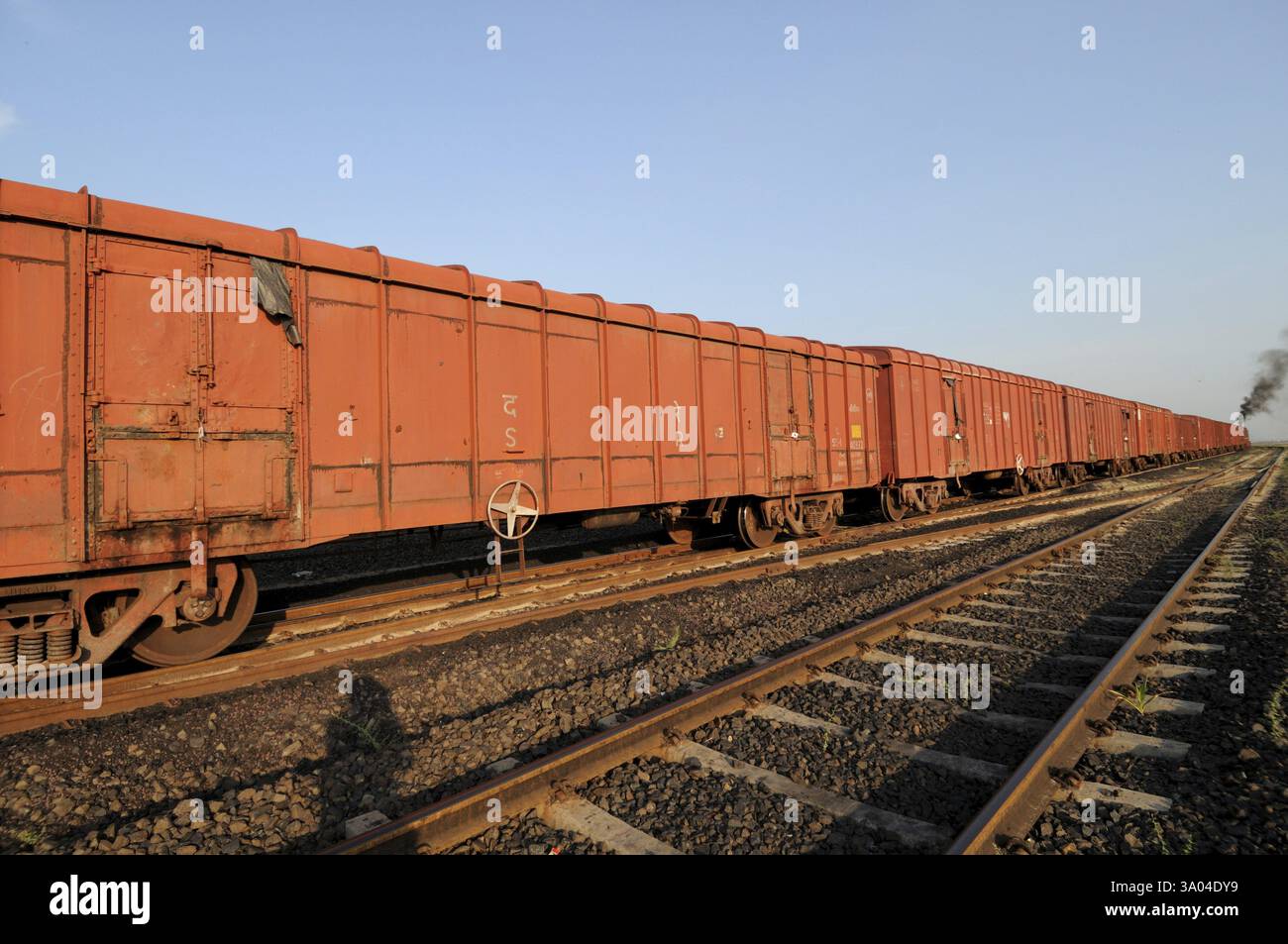 Goods train at Adani Power, Mundra, Kutch, Gujarat, India, Asia Stock ...