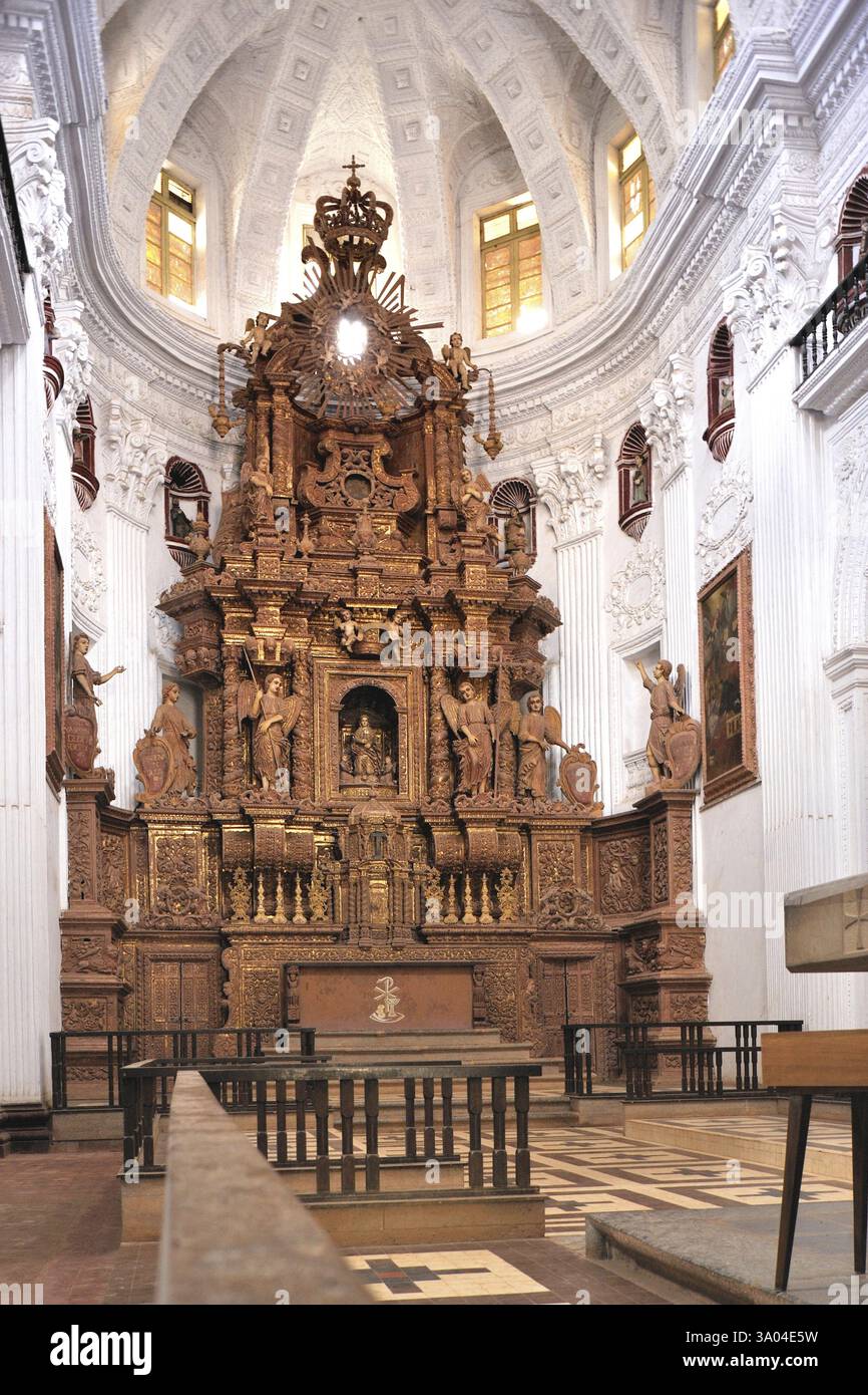 Inside Convent Of Saint Cajetan in seventeenth century, Old Goa, Velha ...