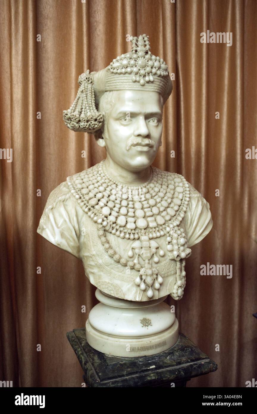 Statue of gaekwad in the vadodara museum Gujarat India Asia Stock Photo ...
