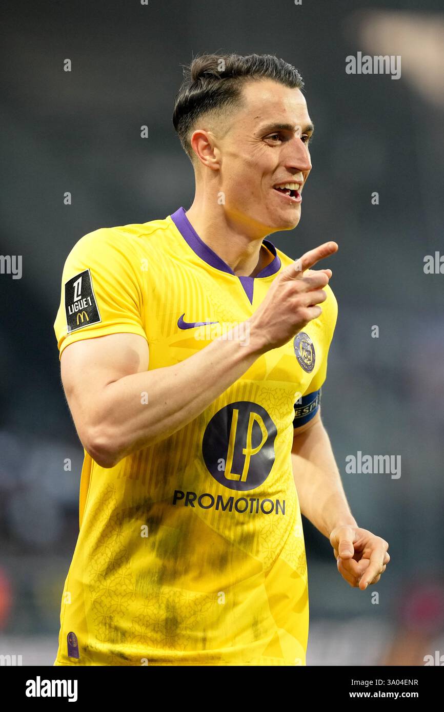 France. 02nd Mar, 2025. 08 Vincent SIERRO (tfc) during the Ligue 1 ...