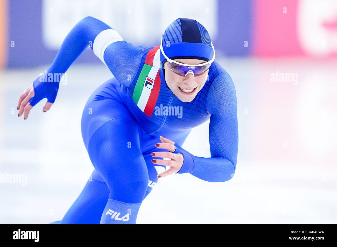 HEERENVEEN, NETHERLANDS - MARCH 2: Serena Pergher of Italy during the ...