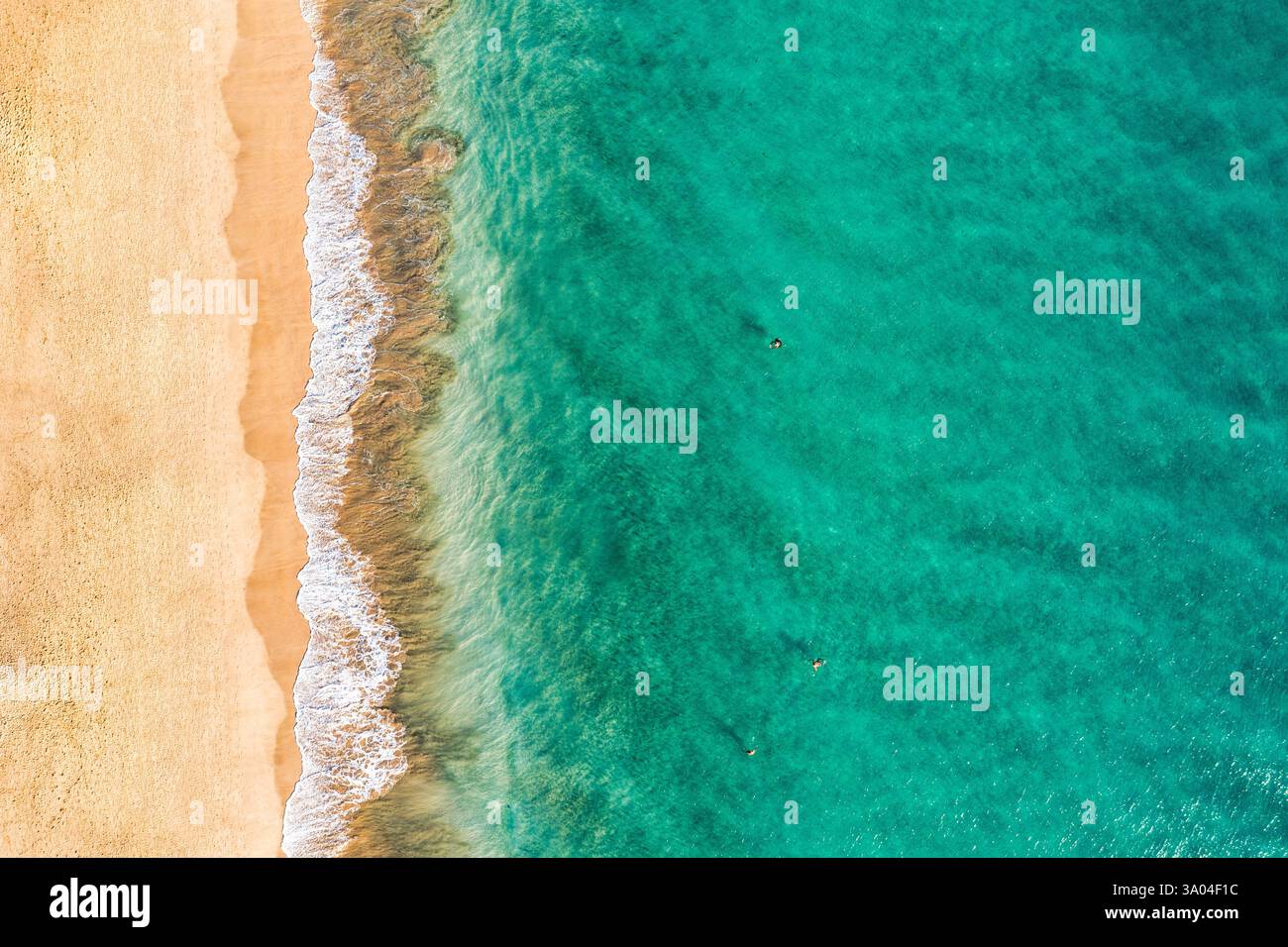 Aerial view of beach in Morro del Jable town (Morro Jable beach) on ...