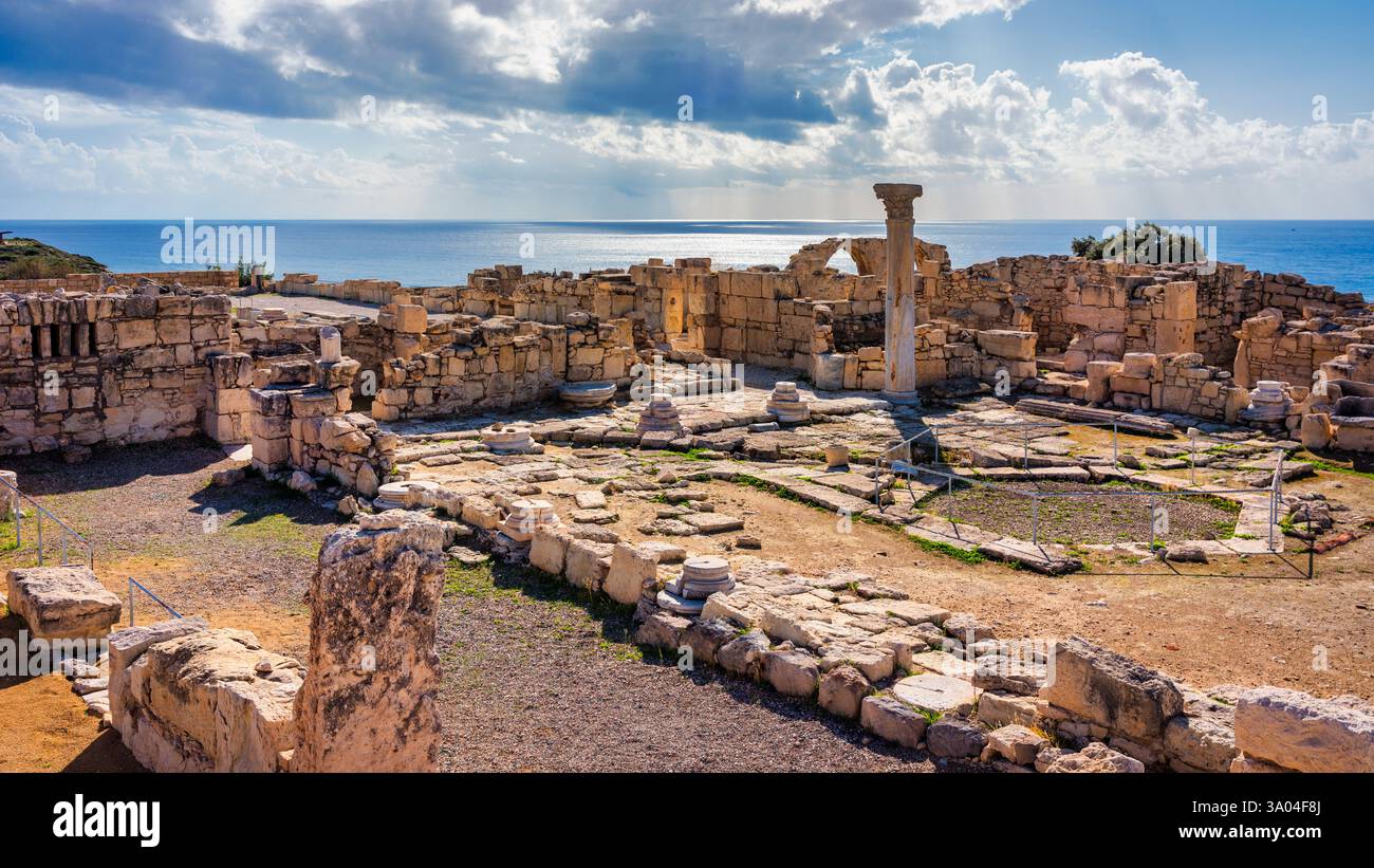Κourion ancient ruins of the ancient city. Achilles' House Kourio ...