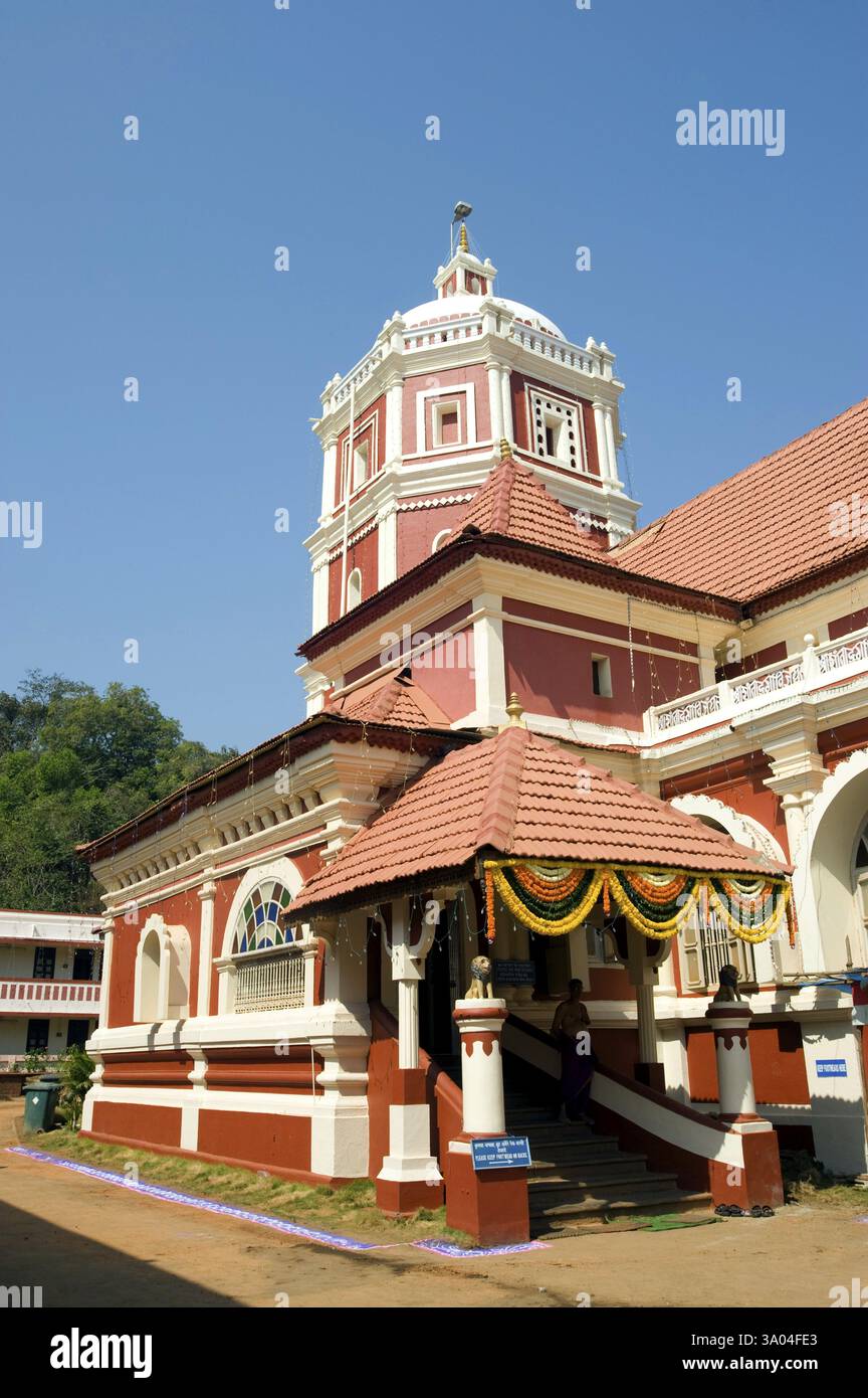 Shri shantadurga temple in kavalem, Ponda, Goa, India, Asia Stock Photo ...