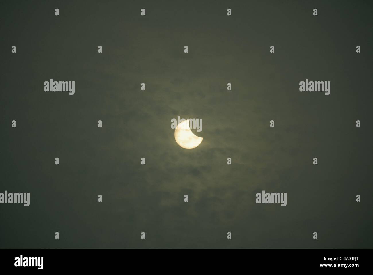 Partial solar eclipse on 1st August 2008 in Bombay Mumbai, Maharashtra ...