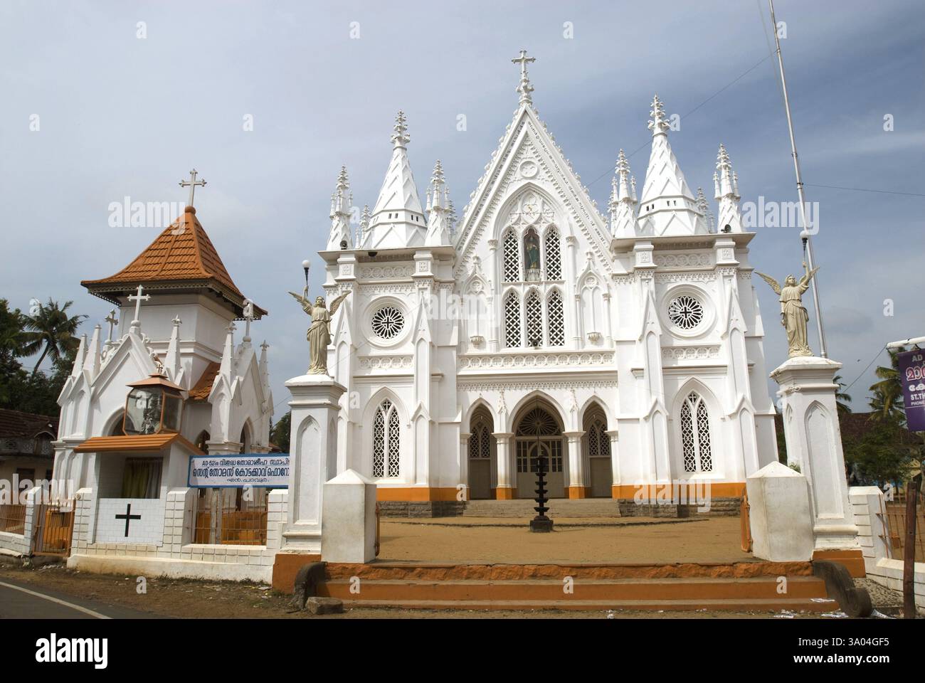St. Thomas Forane church built in 1911 in North Paravur, Kerala, India ...