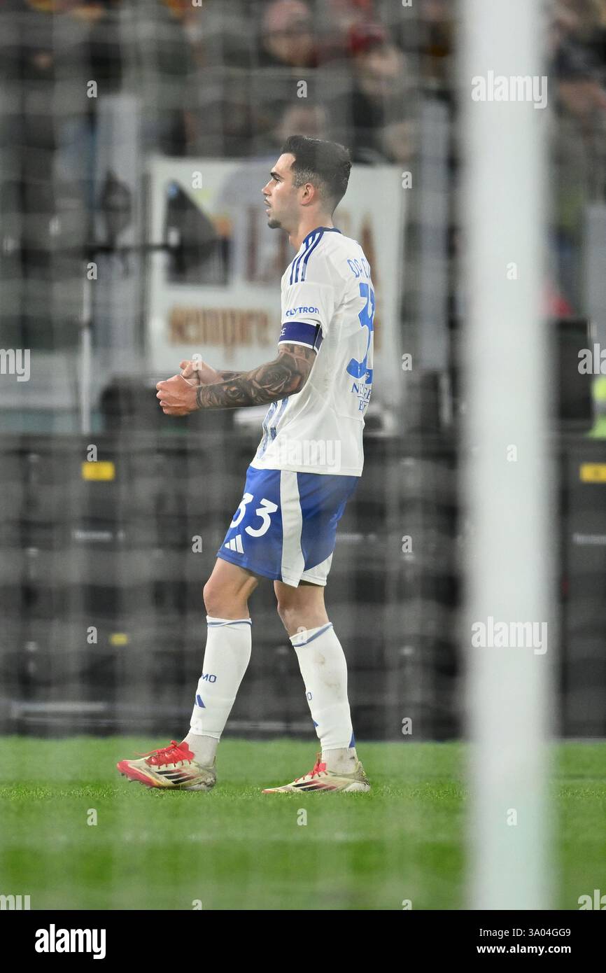 Rome, Italy. 02nd Mar, 2025. Lucas Da Cunha of Como 1907 celebrates ...