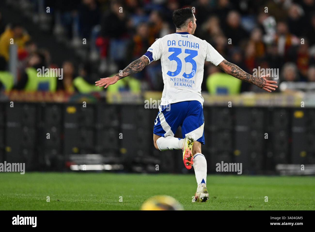 Rome, Italy. 02nd Mar, 2025. Lucas Da Cunha of Como 1907 celebrates ...