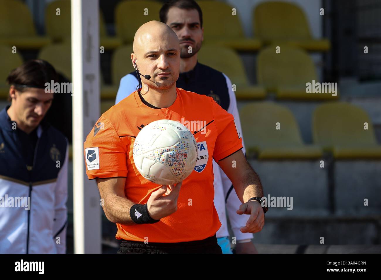 Lugano, Switzerland, March 02st 2025: Referee Luca Cibelli during the ...