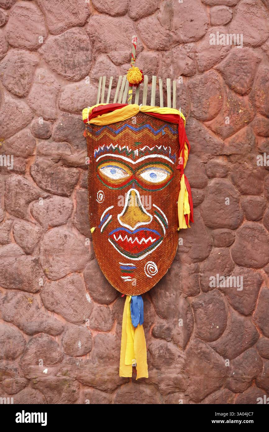 Decorative mask from North East Zone of India Stock Photo - Alamy