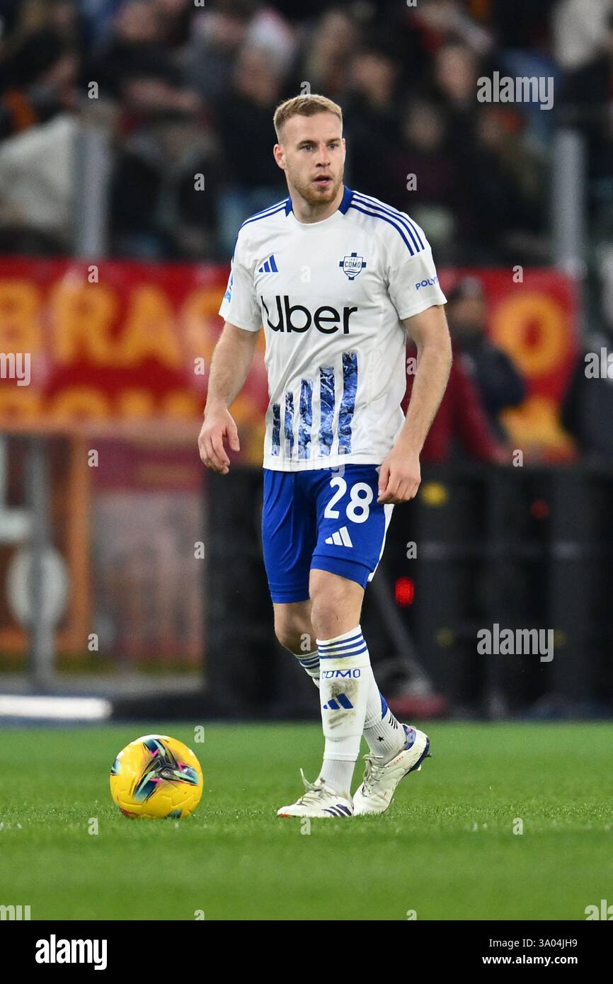 Rome, Italy. 02nd Mar, 2025. Ivan Smolčić of Como 1907 is in action ...