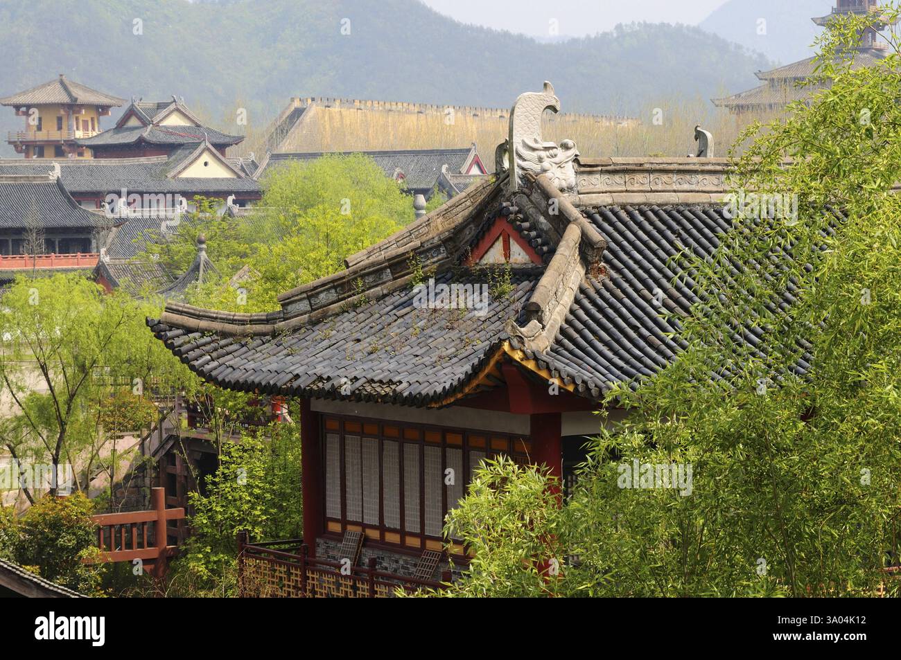 Top view old village hi-res stock photography and images - Alamy