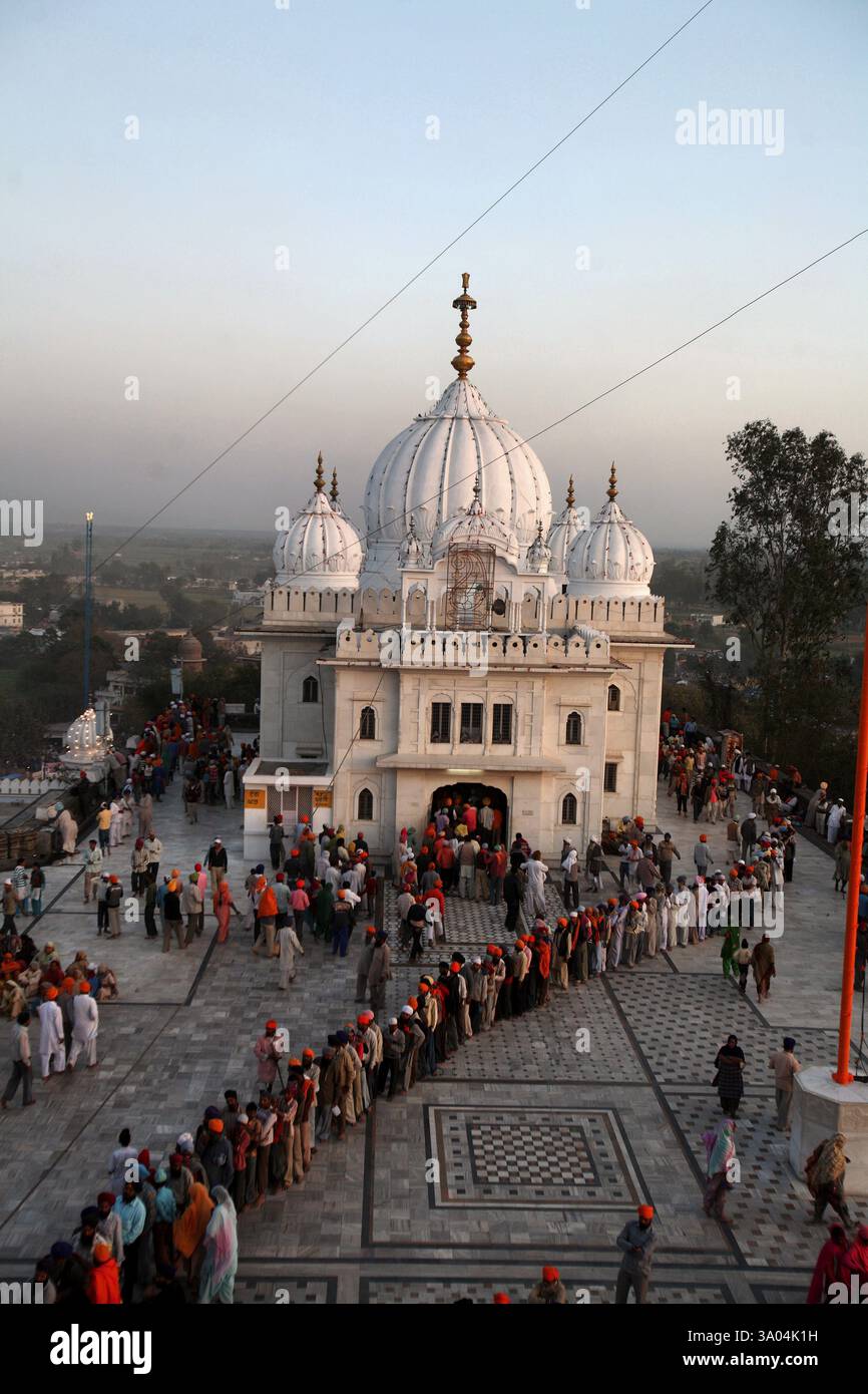 Aerial view of Gurudwara inside Anandgarh town of Anandpur Sahib in ...
